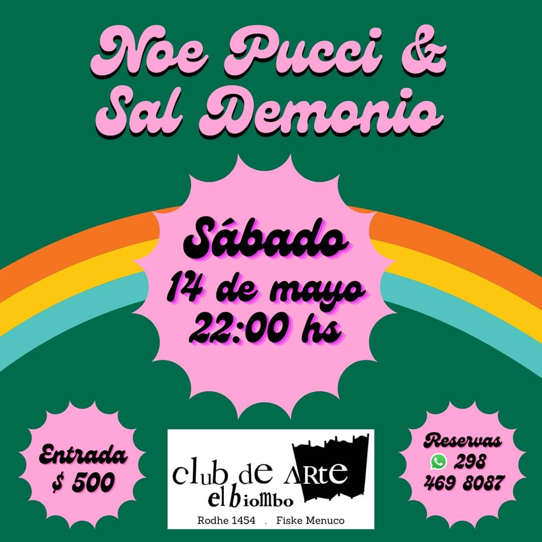 Noe pucci y sal demonio flyer – Antena Libre FM 89.1 Mhz