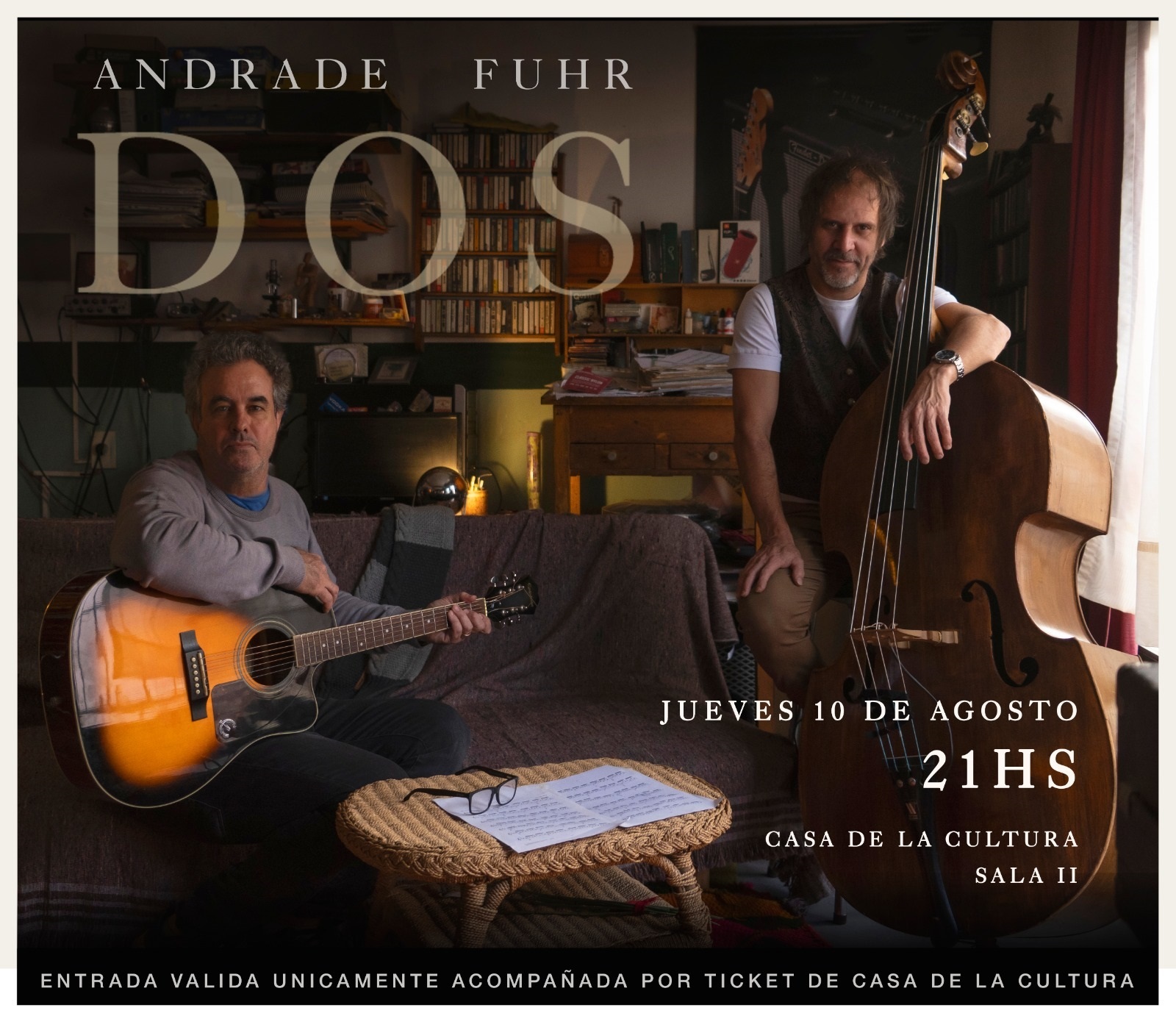 Luis Andrade y Andres Fuhr presentan "Canciones de a Dos" - Antena Libre FM 89.1 Mhz