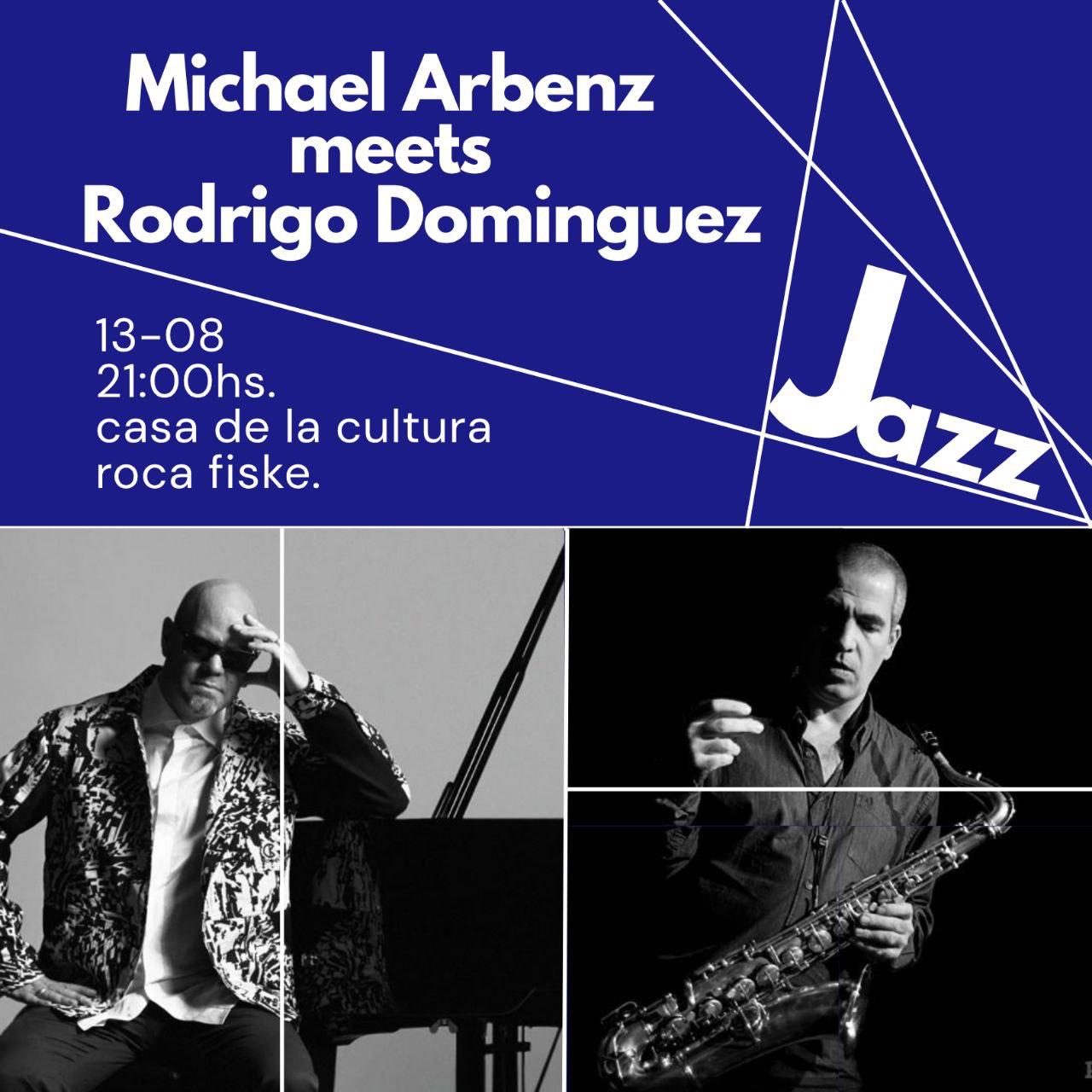 El saxofonista argentino Rodrigo Domínguez junto al pianista suizo ...